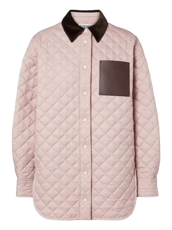 Loewe Anagram Quilted Jacket - Pink