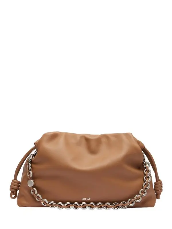 Loewe Flamenco Large Leather Shoulder Bag - Brown