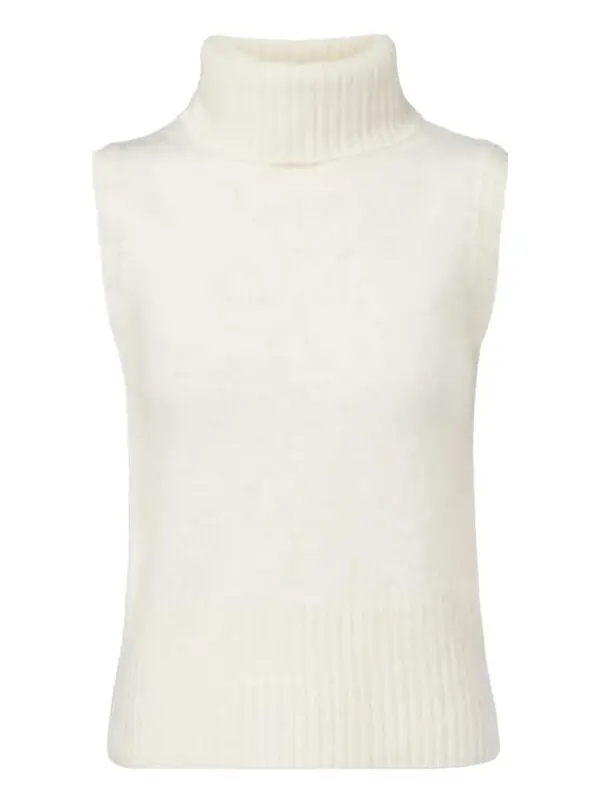 Veronica Beard Mazzy Cashmere Sweater - White
