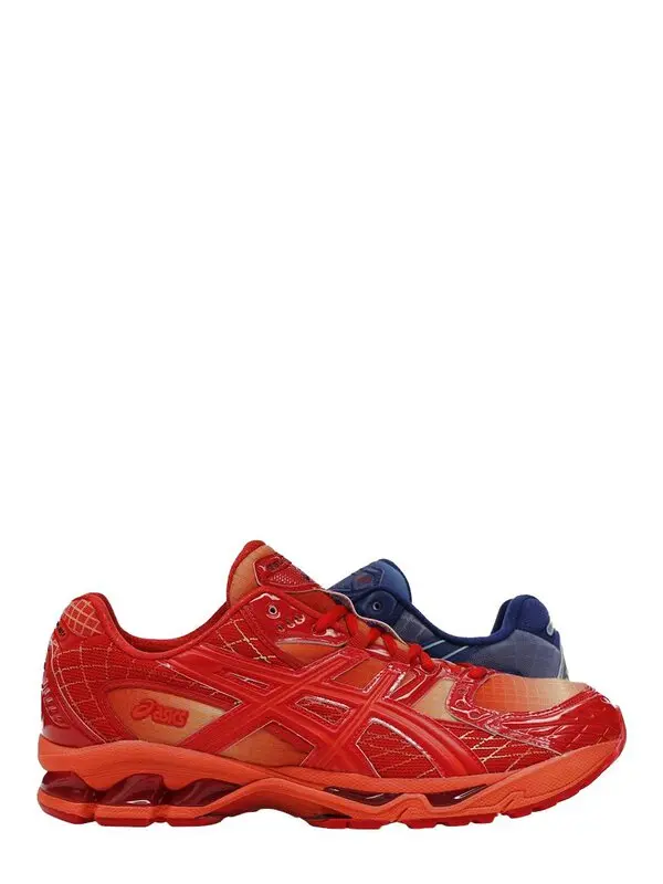 Asics Gel-nimbus .1 Kith Marvel Vs. Capcom Iron Vs. Mega Sneakers - Italian Straw/molten Lava/mazarine Blue