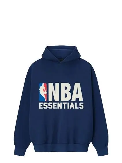 Fear Of God Essentials Nba Sport Hoodie - Estate Blue
