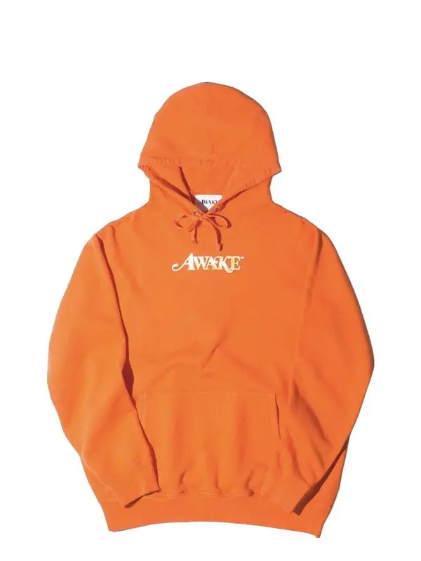 AWAKE Metallic Foil Logo Hoodie - Orange