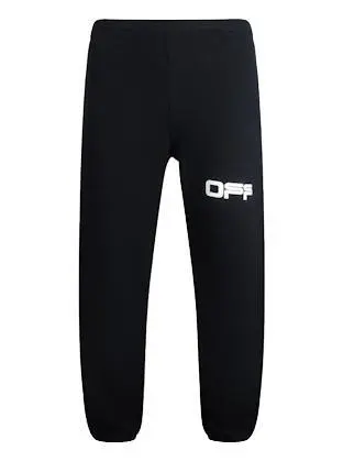 Off-White Airport Tape Logo Sweatpants - Black