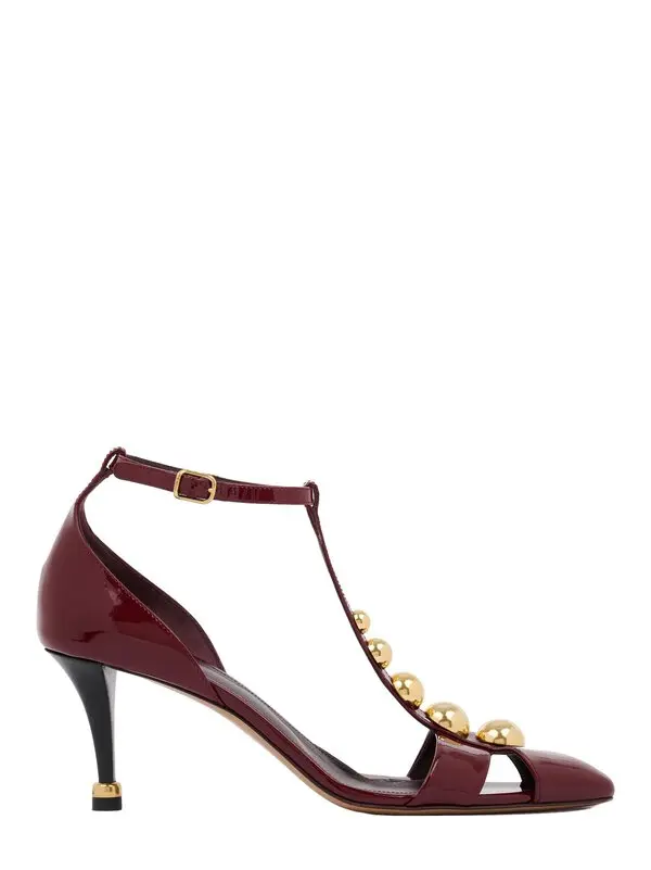 Chloé Cleia Heeled Sandal - Grenat