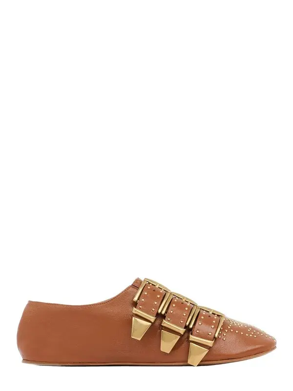 Chloé Susanna Flat - Ginger Brown