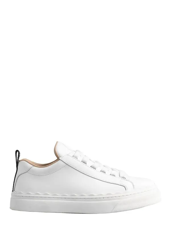 Chloé Lauren Lace Up Sneaker - White