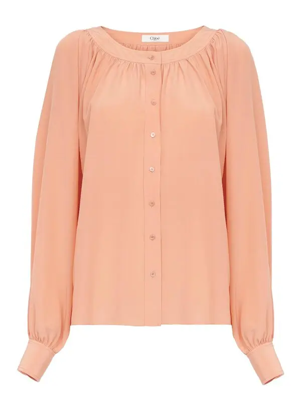 Chloé Crêpe De Chine Blouse - Blushy Pink
