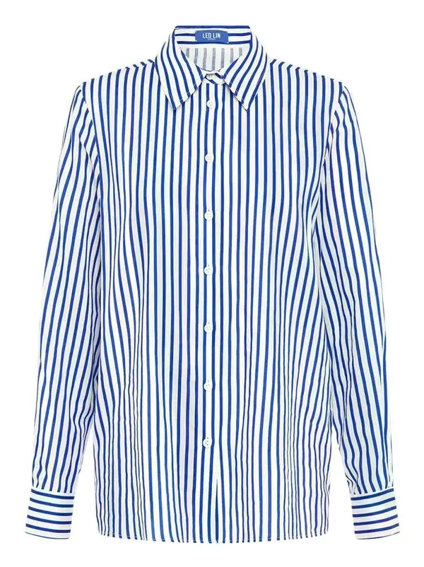 LEO LIN Rosaline Striped Shirt - White