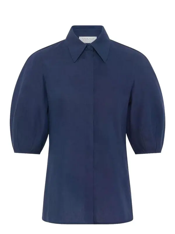 Gabriela Hearst Sansi Puff-sleeve Shirt - Blue