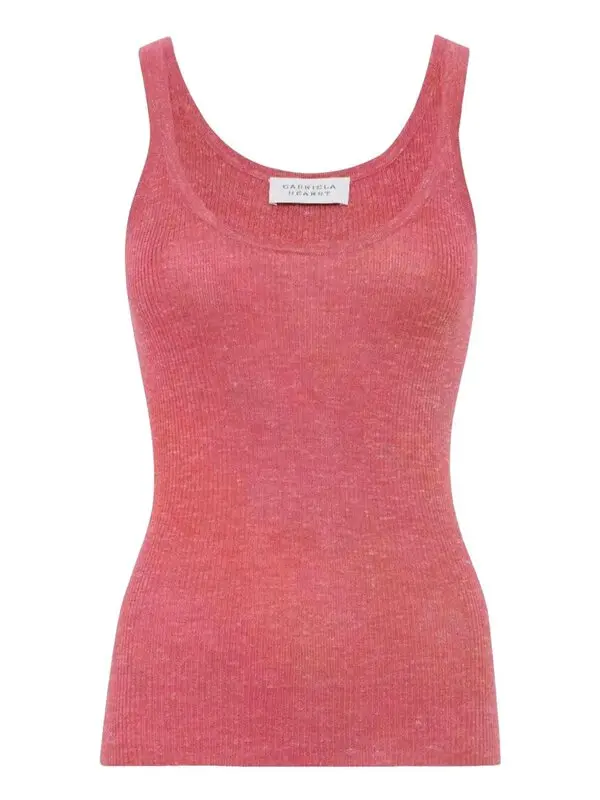 Gabriela Hearst Cinxia Fine-ribbed Tank Top - Pink