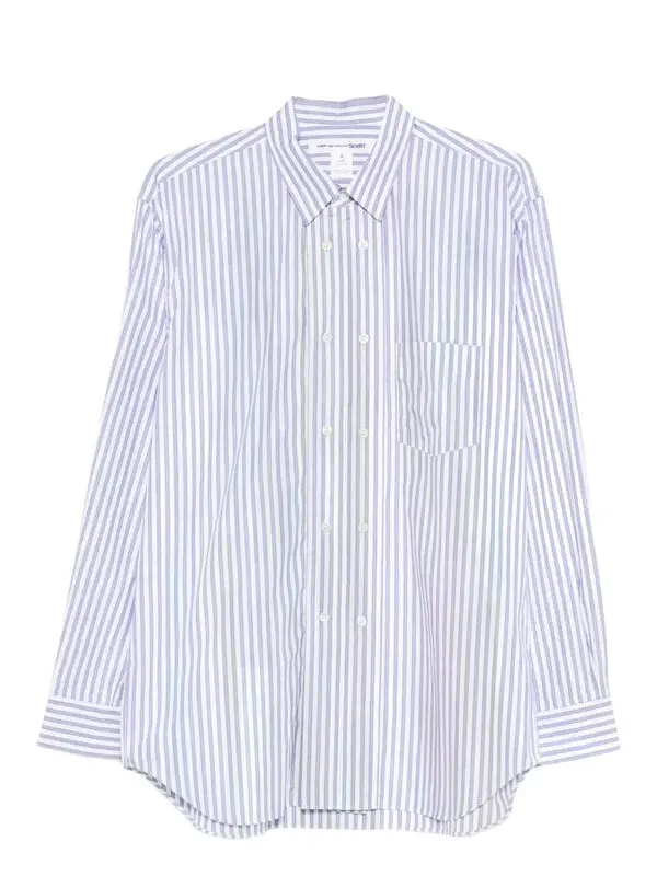 Comme Des Garçons Pocket Striped Shirt - Blue