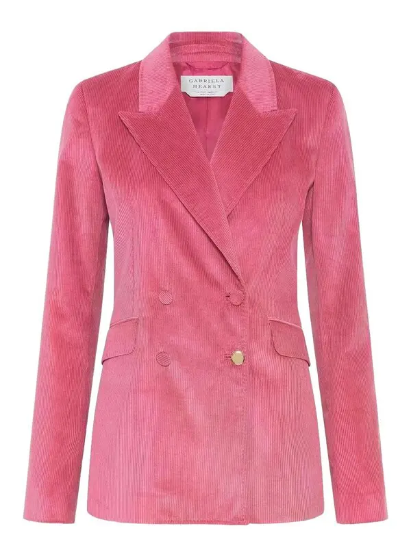 Gabriela Hearst Angela Double-breasted Blazer - Pink
