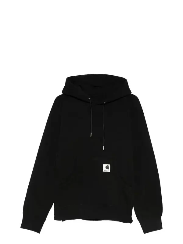Carhartt Work In Progress Logo-patch Hoodie - Black