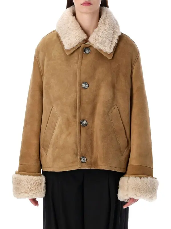 Ami Fur Coat - Beige
