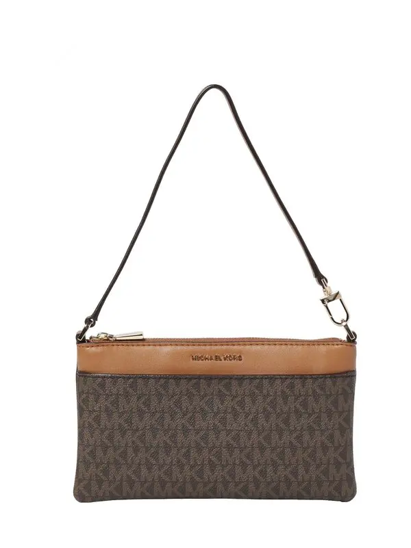 Michael Kors Monogram Shoulder Bag - Brown