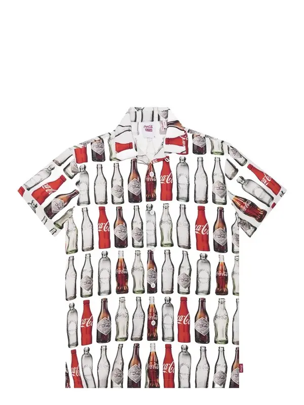 Kith X Coca-cola Bottles Camp Collar Shirt - White