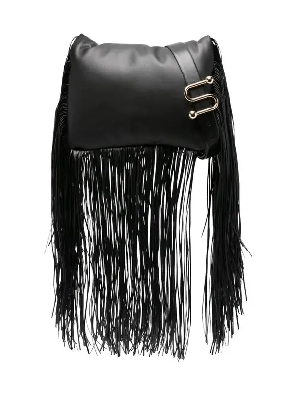 Sportmax Handbag With Fringe Detail - Black