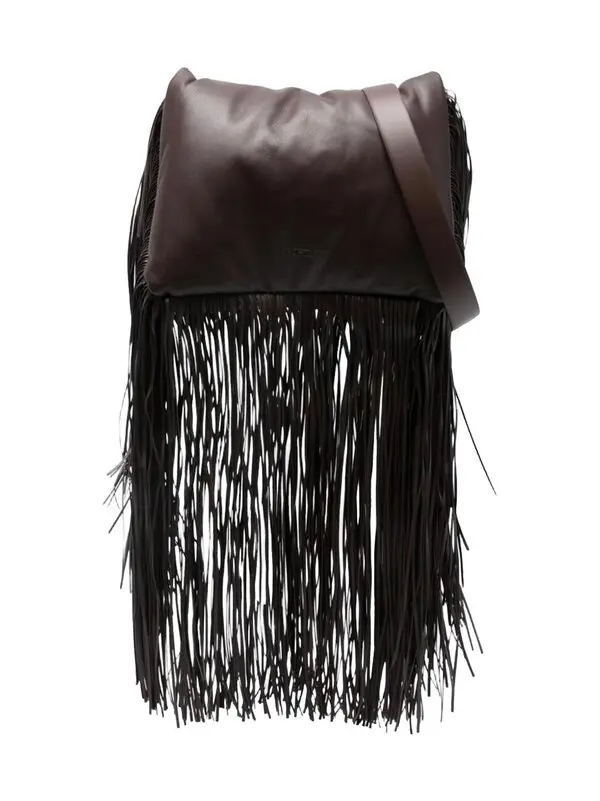Sportmax Handbag With Fringe Detail - Brown