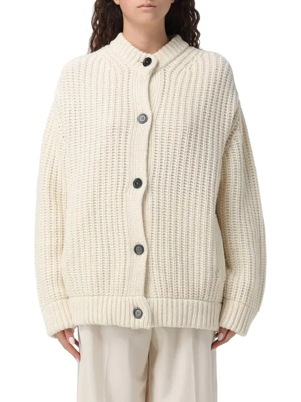 SEMICOUTURE Buttoned Sweater - White