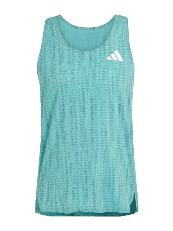 Adidas Adizero Running Singlet - Green