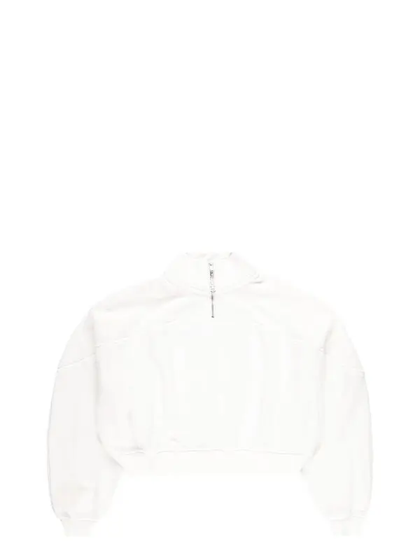 JORDAN Flight Fleece Quarter Zip Top - White