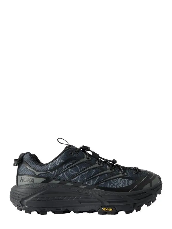 Hoka Mafate Three2 Rubber-trimmed Mesh Sneakers - Black