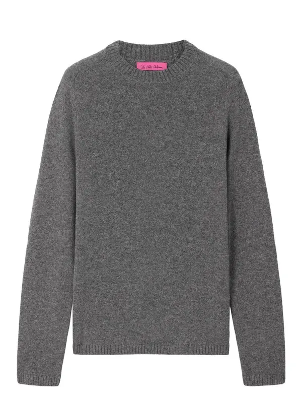 THE ELDER STATESMAN Laurel Cashmere Sweater - Gray