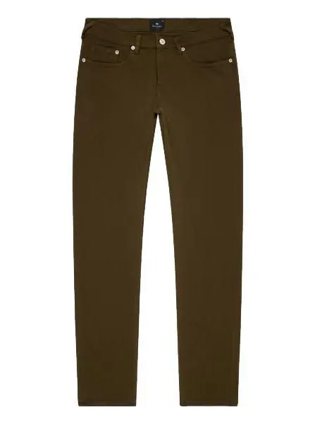 Paul Smith Tapered-fit Gart-dyed Organic Cotton-stretch Jeans - Green