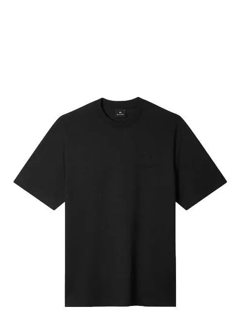 Paul Smith Casual-fit Embossed 'happy' T-shirt - Black