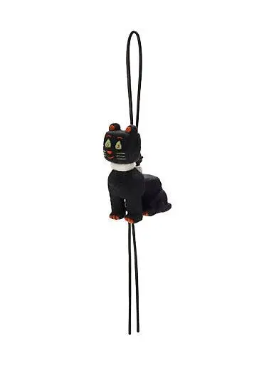 Loewe Louis Wain Futurism Felt Bag Charm - Black/orange