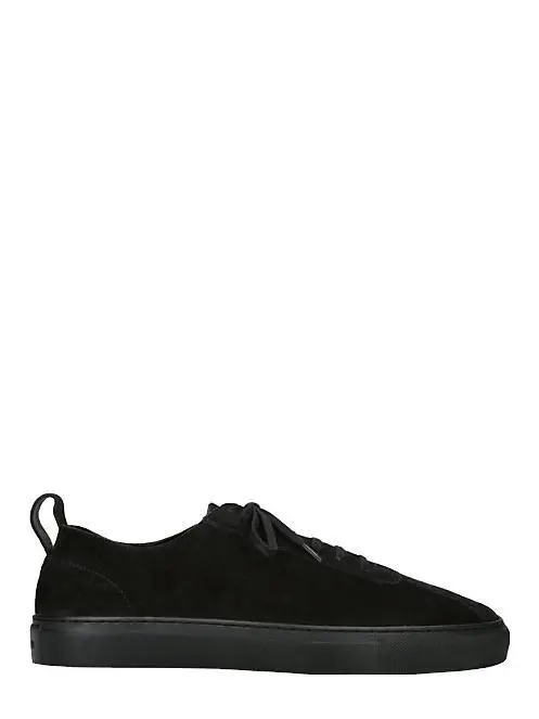 Grenson Sneaker 1 U Suede Trainers - Black