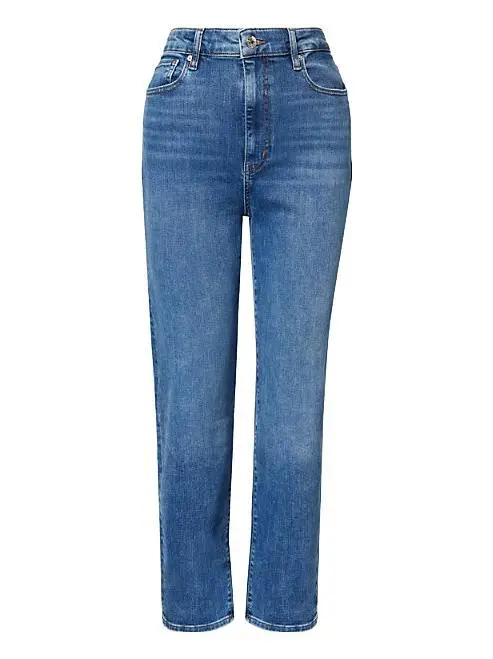 FRAME The Pencil Crop Stretch-denim Jeans - Canals