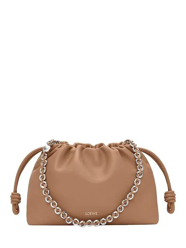 Loewe Flamenco Medium Clutch - Mocha