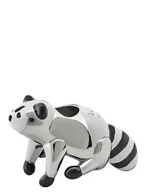 Loewe Raccoon Dice Brass Charm - Silver