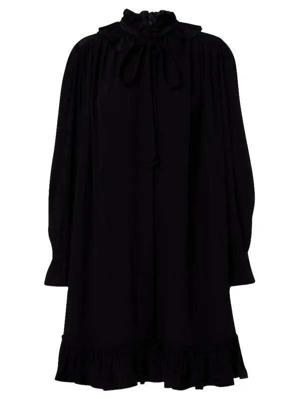 Chloé Silk Midi Dress - Black