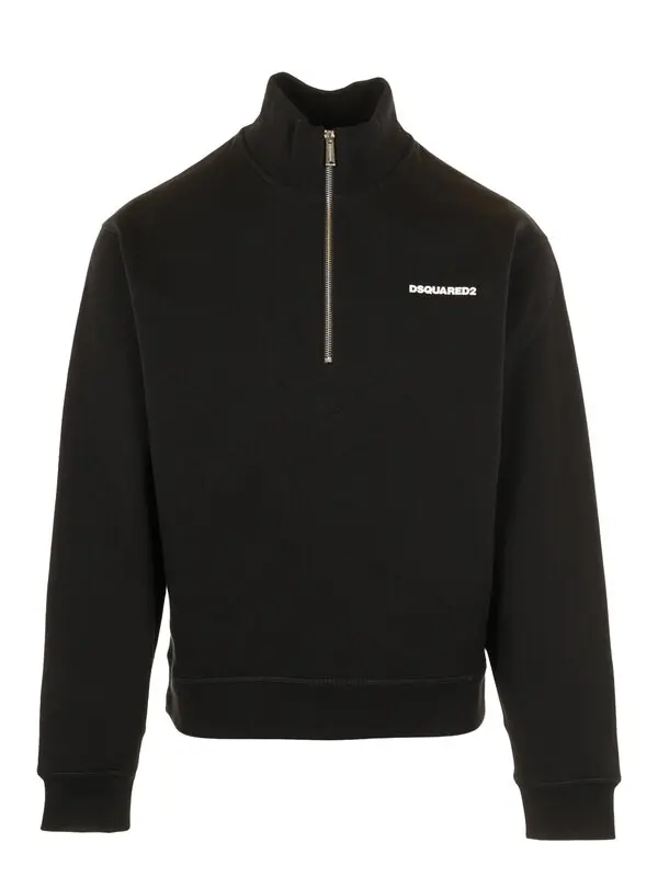 Dsquared2 Half Zip Sweatshirt - Black