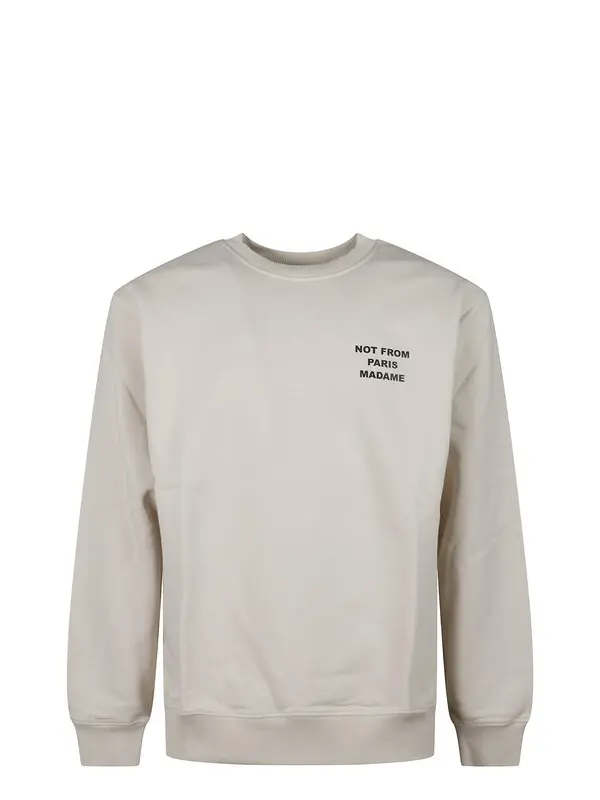 Drole De Monsieur Le Sweatshirt Slogan - White