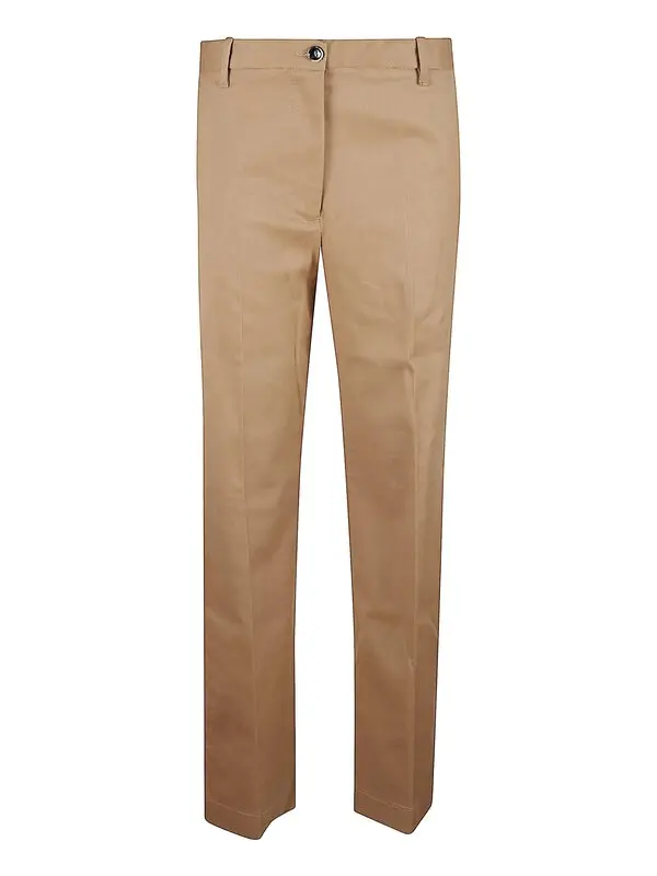 NINE:INTHE:MORNING Palazzo Leg Trousers - Brown