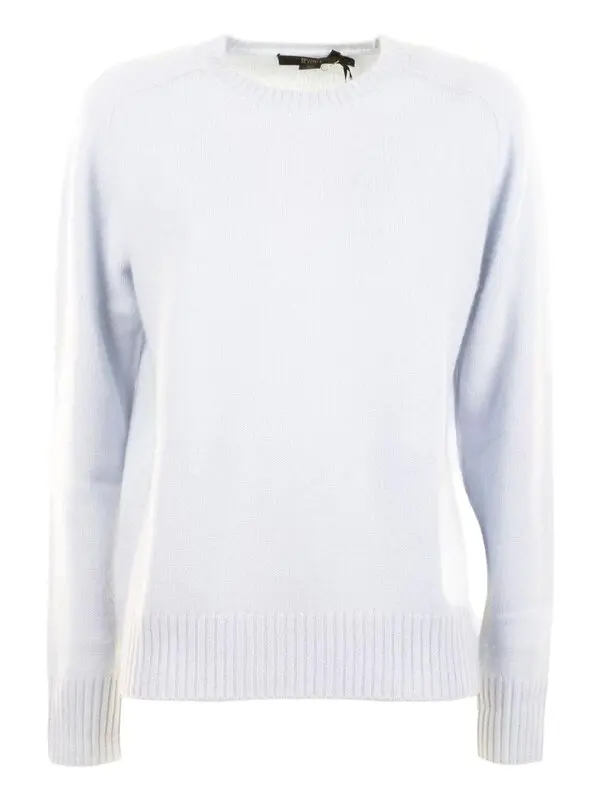 Seventy Short Round Neck Sweater - Blue