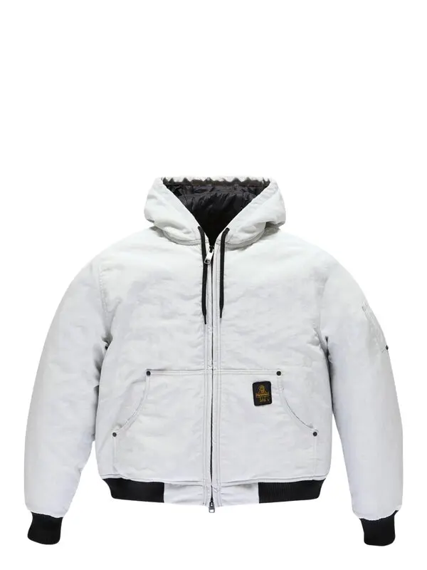 REFRIGIWEAR Corby Logo Bomber Jacket - White