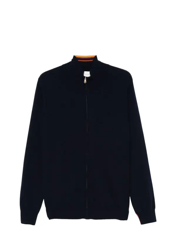 Paul Smith Highneck Zipped Sweater - Blue