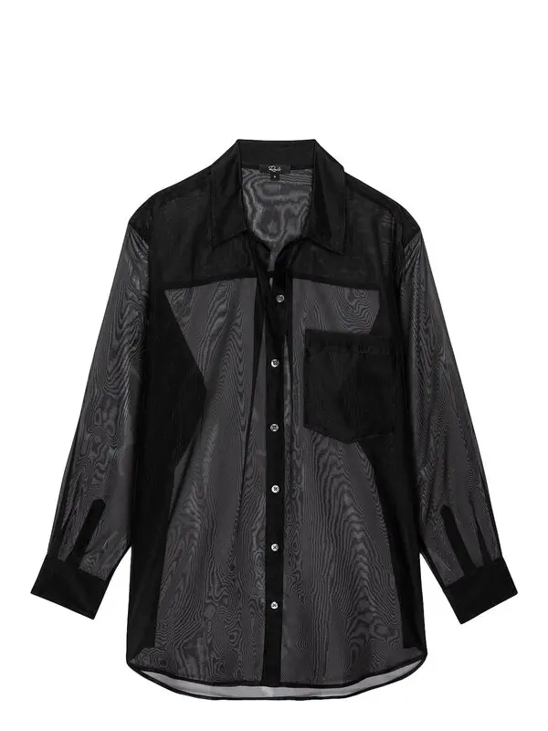 Rails Sofiya Organza Shirt - Black