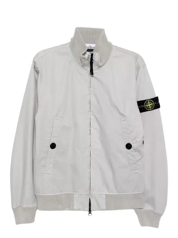 Stone Island Logo-patch Bomber Jacket - Grey