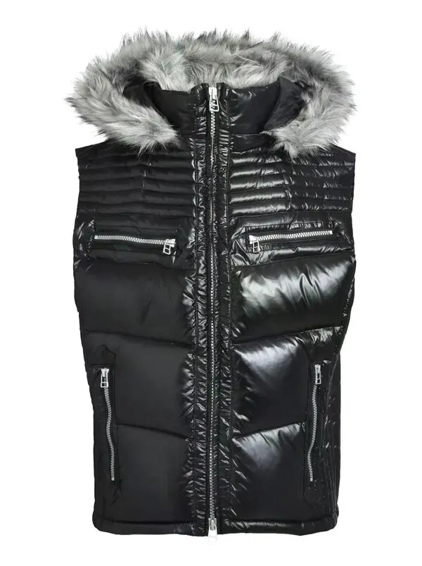 BREATH Faux-fur Gilet - Black