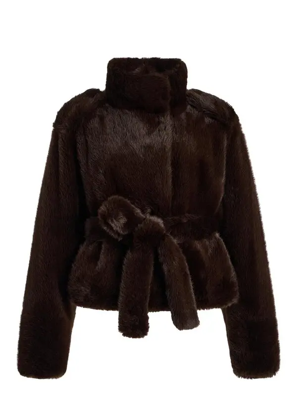 DARKPARK Hunter Faux Fur Jacket - Brown