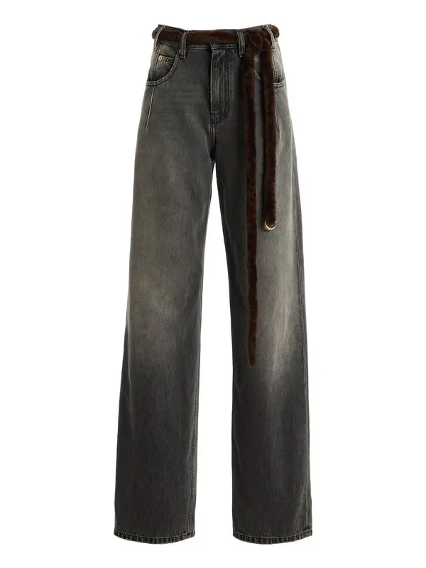 DARKPARK Lu High-rise Straight-leg Jeans - Grey