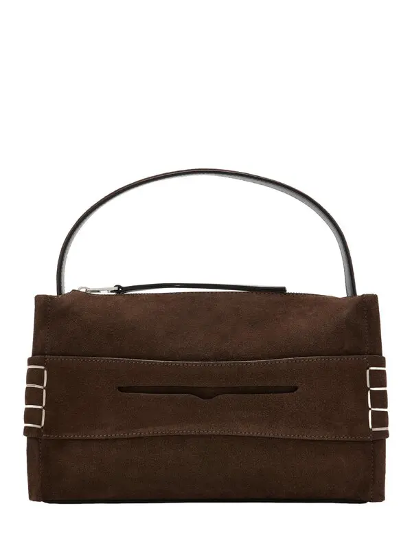 JW Anderson Loafer Suede Messenger Bag - Brown