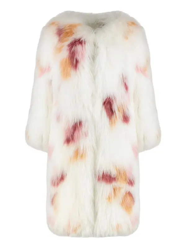 FRAME Fur Coat - White