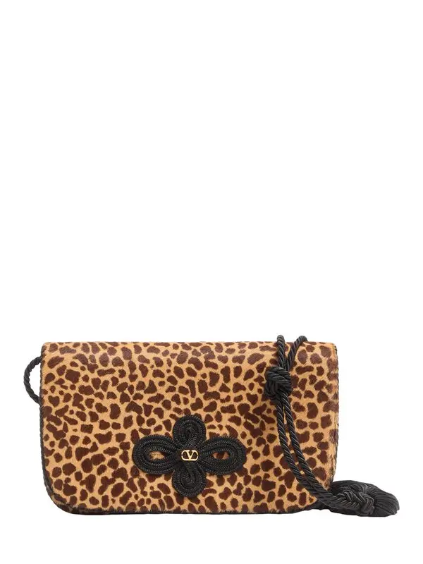 Valentino Garavani Mini Leopard Print Bag - Brown