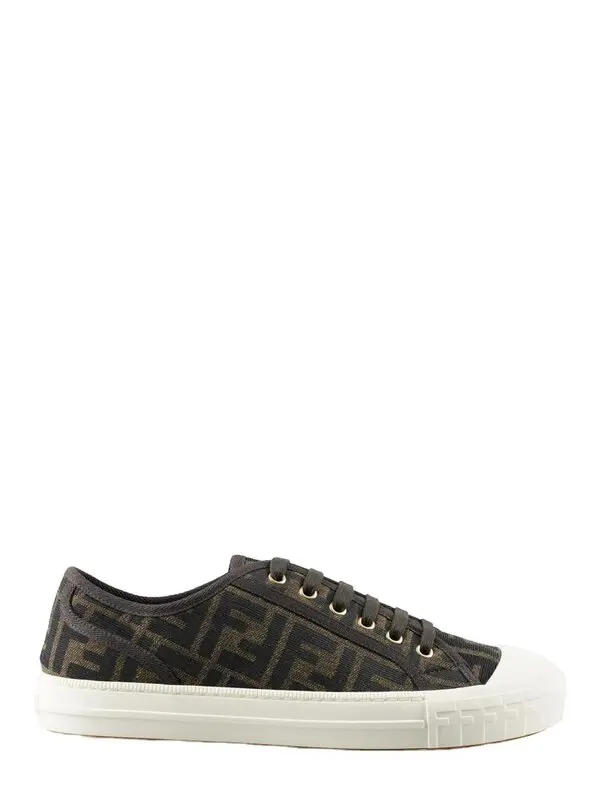 Fendi Logo Sneakers - Brown